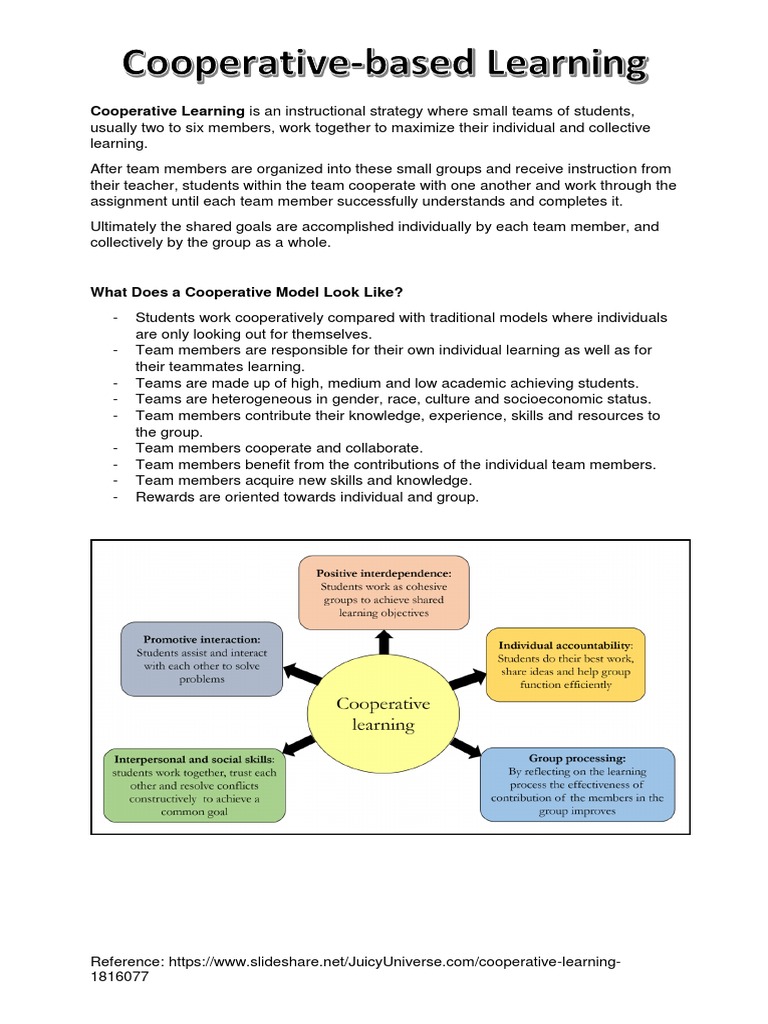 Cooperative Learning | PDF | Change | Action (Philosophy)