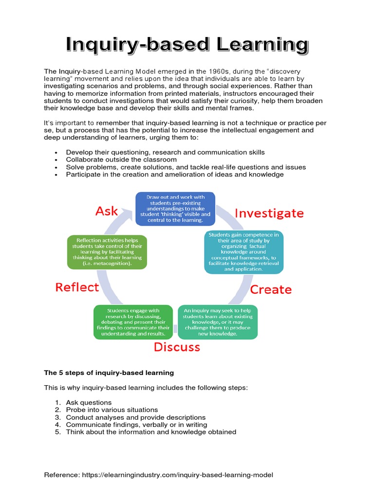 Inquiry Based Learning | Download Free PDF | Inquiry Based Learning ...