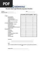 Oxy-Acetylene Cutting & Welding Torch Checklist | PDF