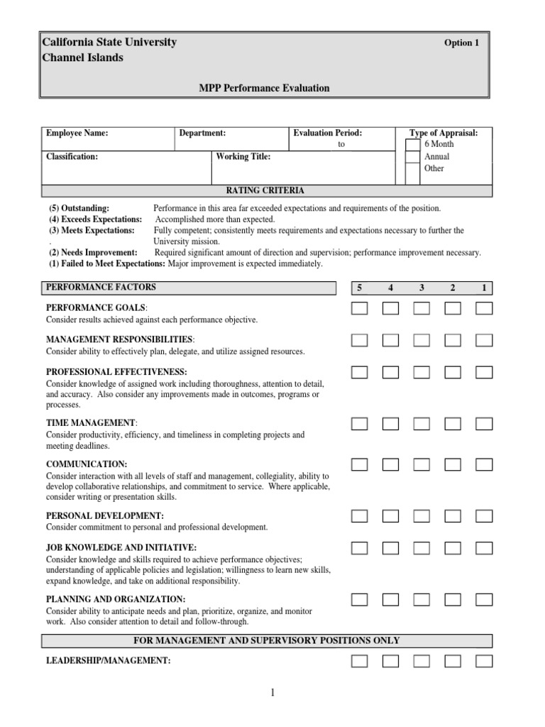 MPP Performance Evaluation FY 07-08 | PDF | Goal | Performance Appraisal