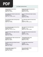 Chennai School Directory with Contacts | PDF | Tamil Nadu | Schools