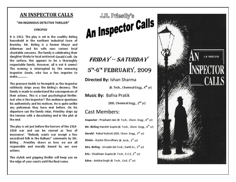 An Inspector Calls | PDF | Leisure