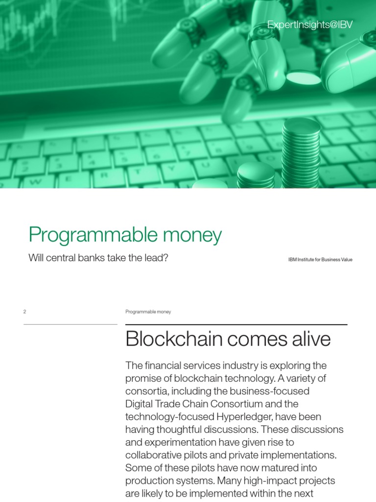 Programmable Money | PDF | Bitcoin | Banks