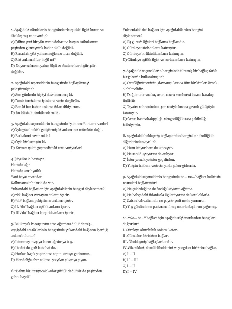 Edat Baglac Unlem 6sinif | PDF