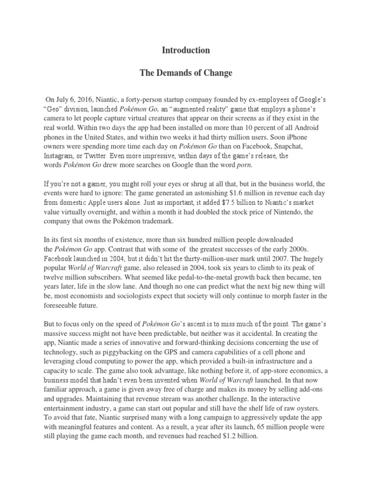 Elastic Thinking Introduction Pdf Thought Pokémon Go