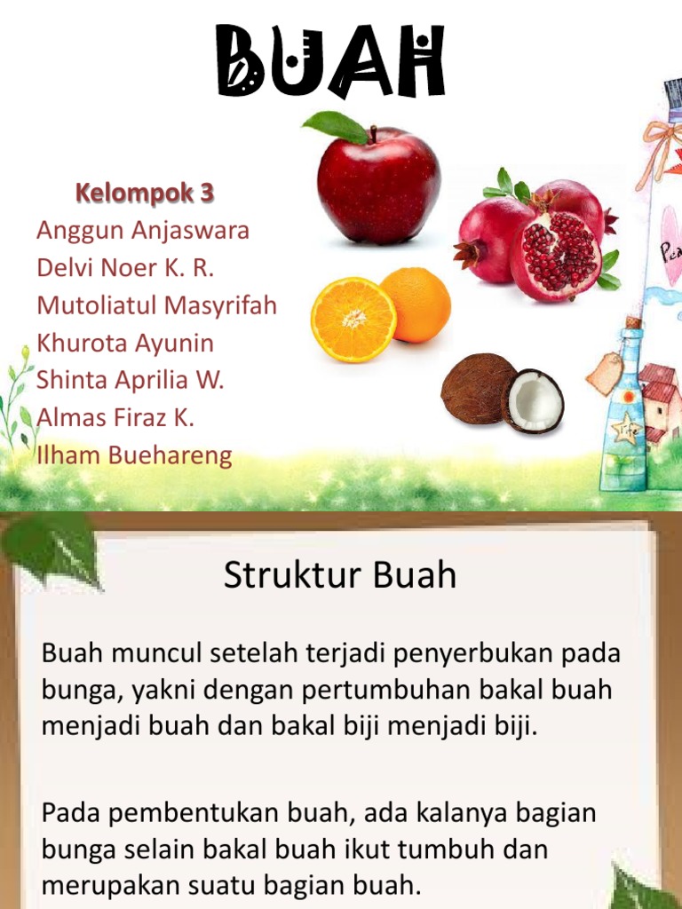 Morfologi dan Penggolongan Buah | PDF