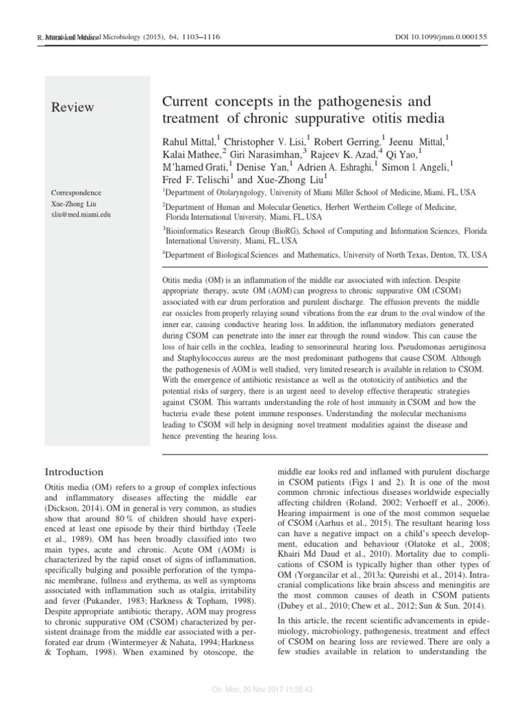 Current Symptom | Download Free PDF | Ear | Clinical Medicine