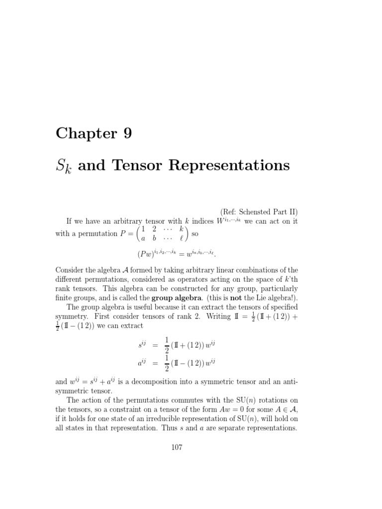 Perm Reps | PDF | Representation Theory | Group Representation