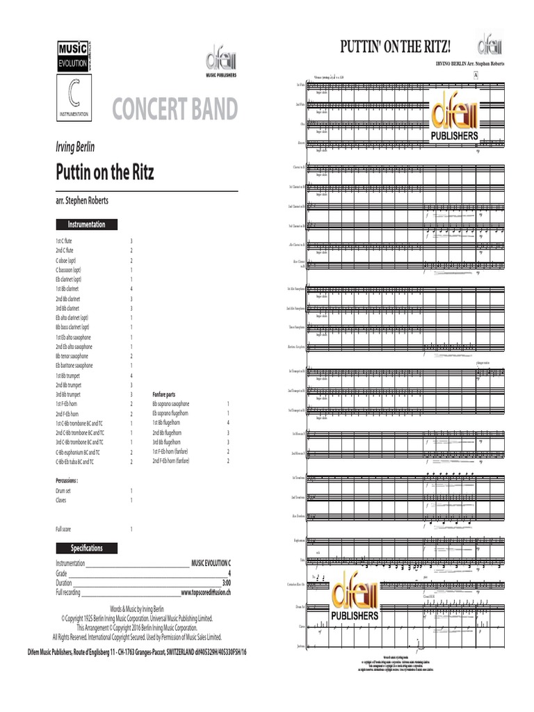 Puttin' On The Ritz | PDF