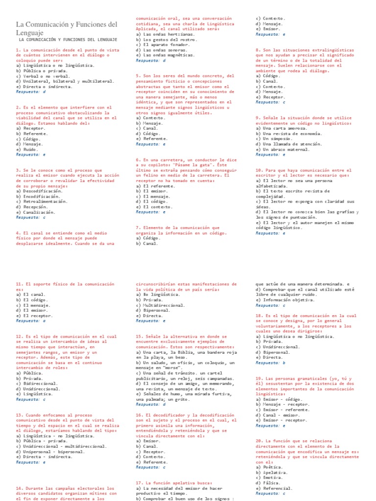 La Comunicación y Funciones Del Lenguaje | PDF | Comunicación | Semiótica