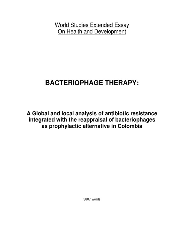 Bacteriophage Therapy in Colombia | PDF | Bacteriophage | Antibiotics