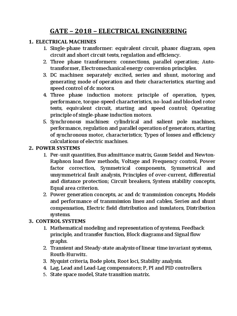 Gate 2018 Syllabus | PDF | Differential Calculus | Integral