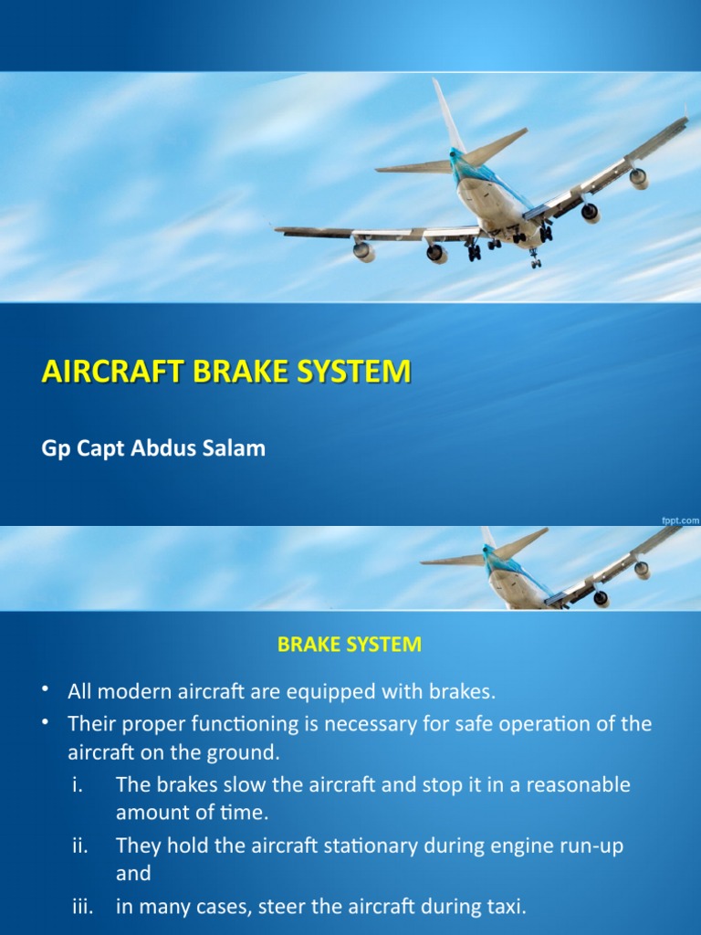 Aircraft Brake System | PDF