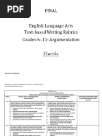 Scoring Guide For The Argument Task | PDF | Argument | Logic