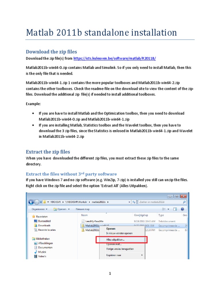 Matlab2011b Standalone Installation Win | PDF | Zip (File Format) | Matlab