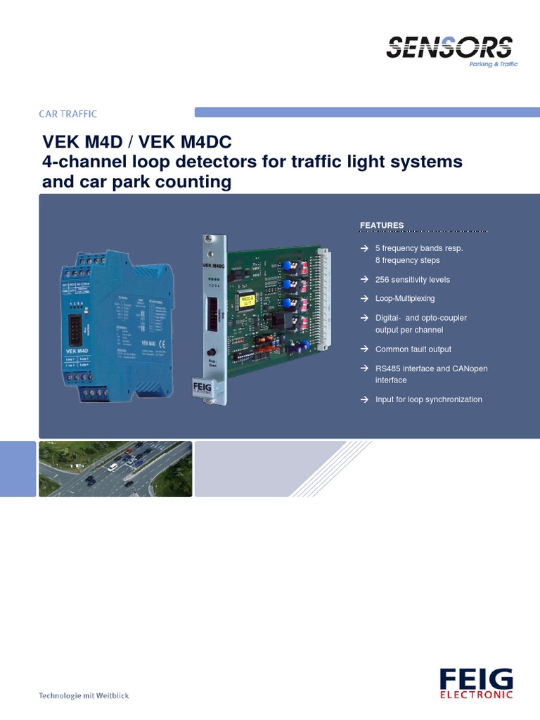 Vek M4D / Vek M4Dc 4-Channel Loop Detectors For Traffic Light Systems ...