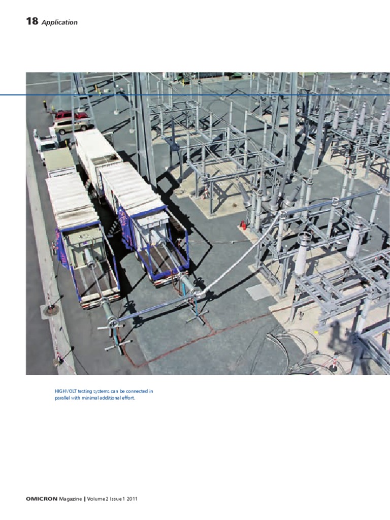 MPD 600 Article On Site Test HV Cable Systems OMICRON Magazine 2011 ENU ...