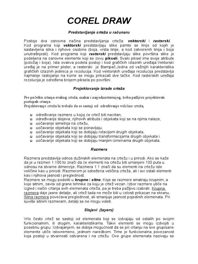 Corel Draw Tutorials | PDF
