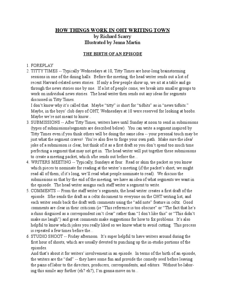 Guide To Writing For OHT PDF | PDF | Leisure