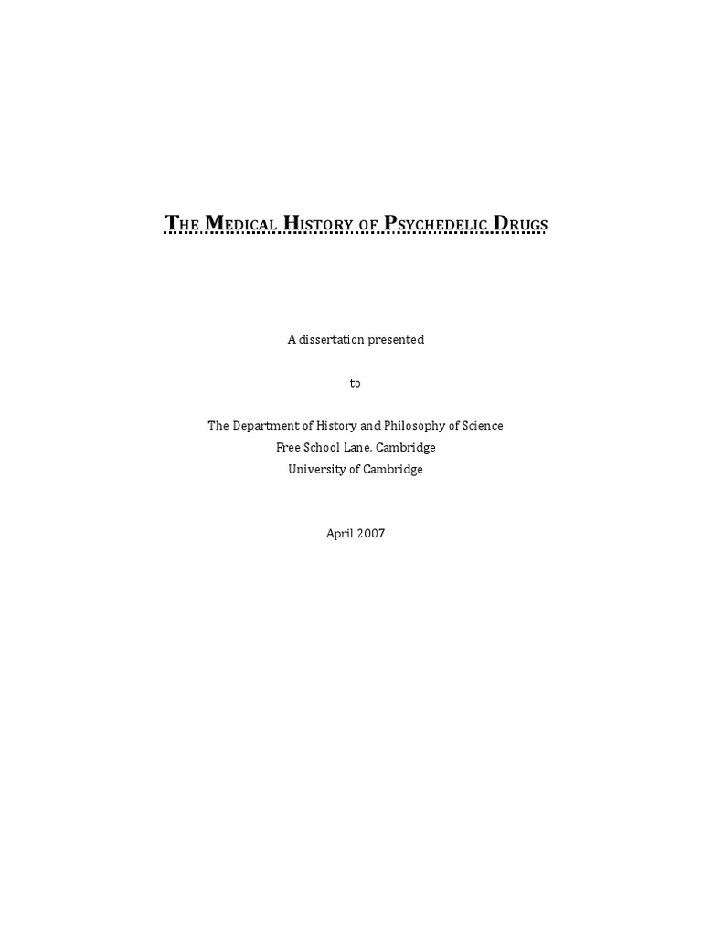 Maps History of Psychedelics | PDF | Lysergic Acid Diethylamide | Psychosis