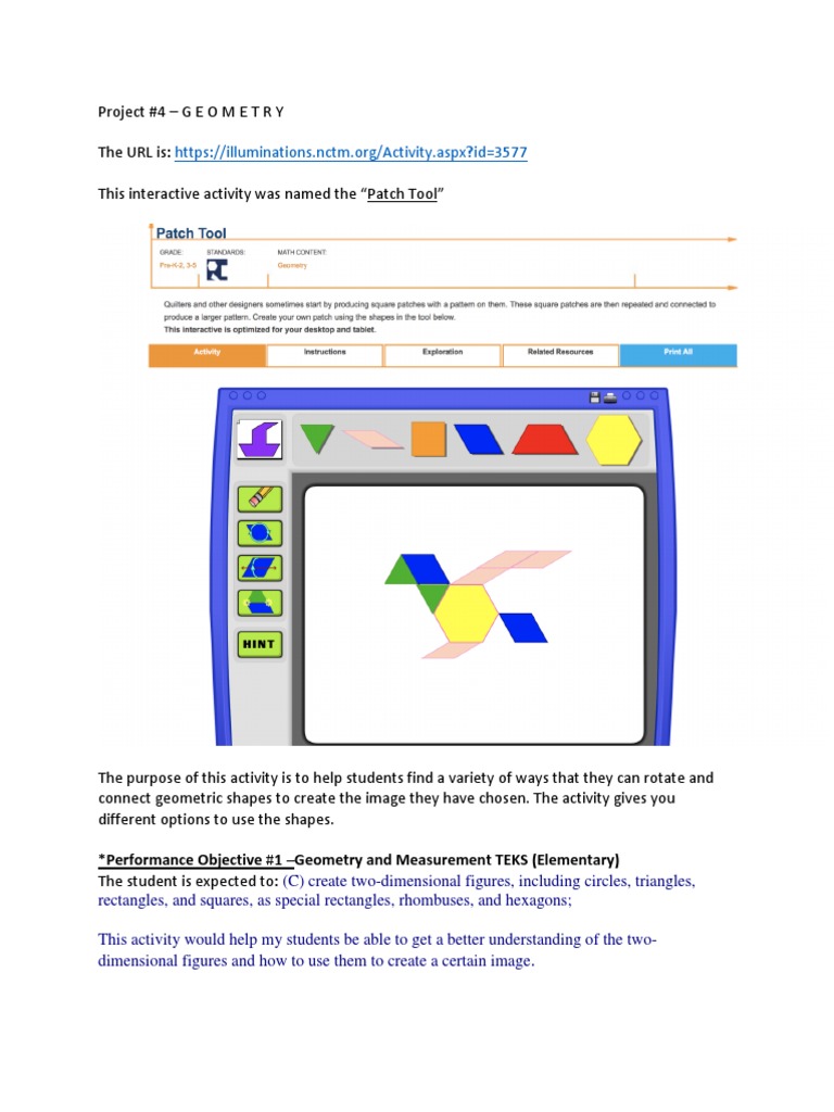 Geometry Project Math1351 | PDF