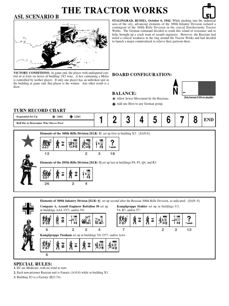 The Tractor Works: Asl Scenario B | PDF | Military Science | Battles ...