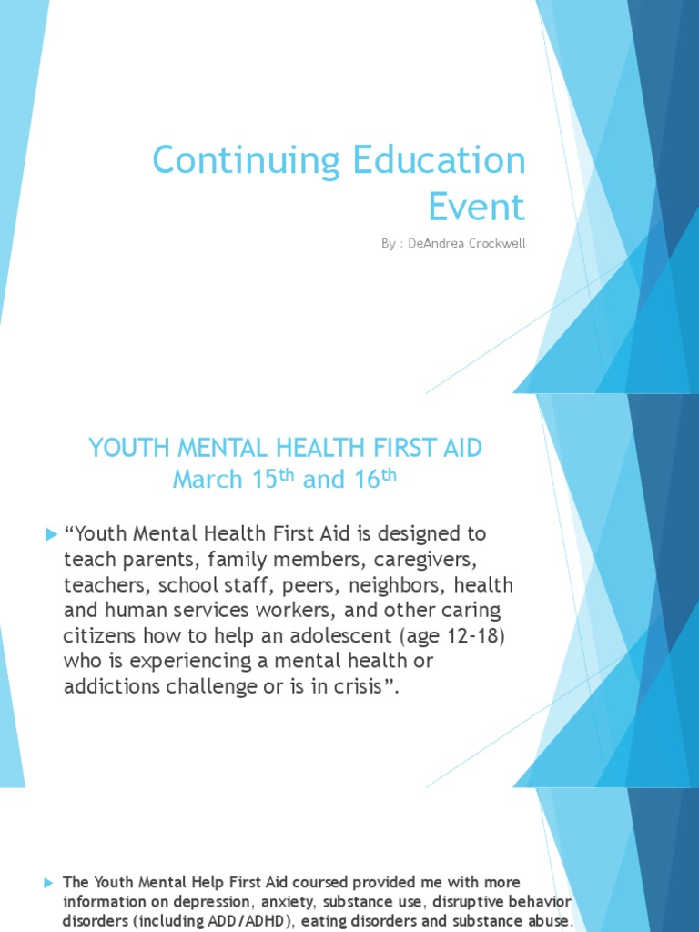 Continuing Education Event | PDF