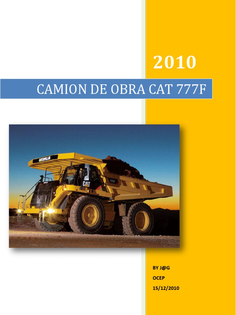 Cat 777F PDF | PDF | Transmisión (Mecánica) | Bomba
