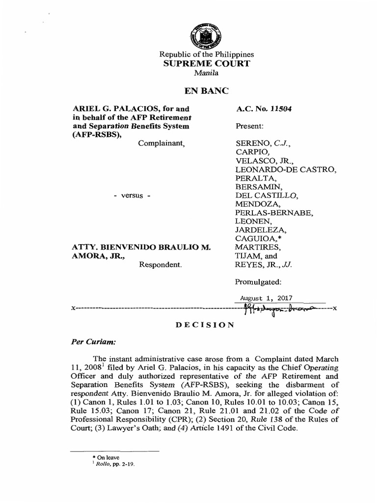 Supreme Court: Per Curiam | PDF | Disbarment | Lawyer