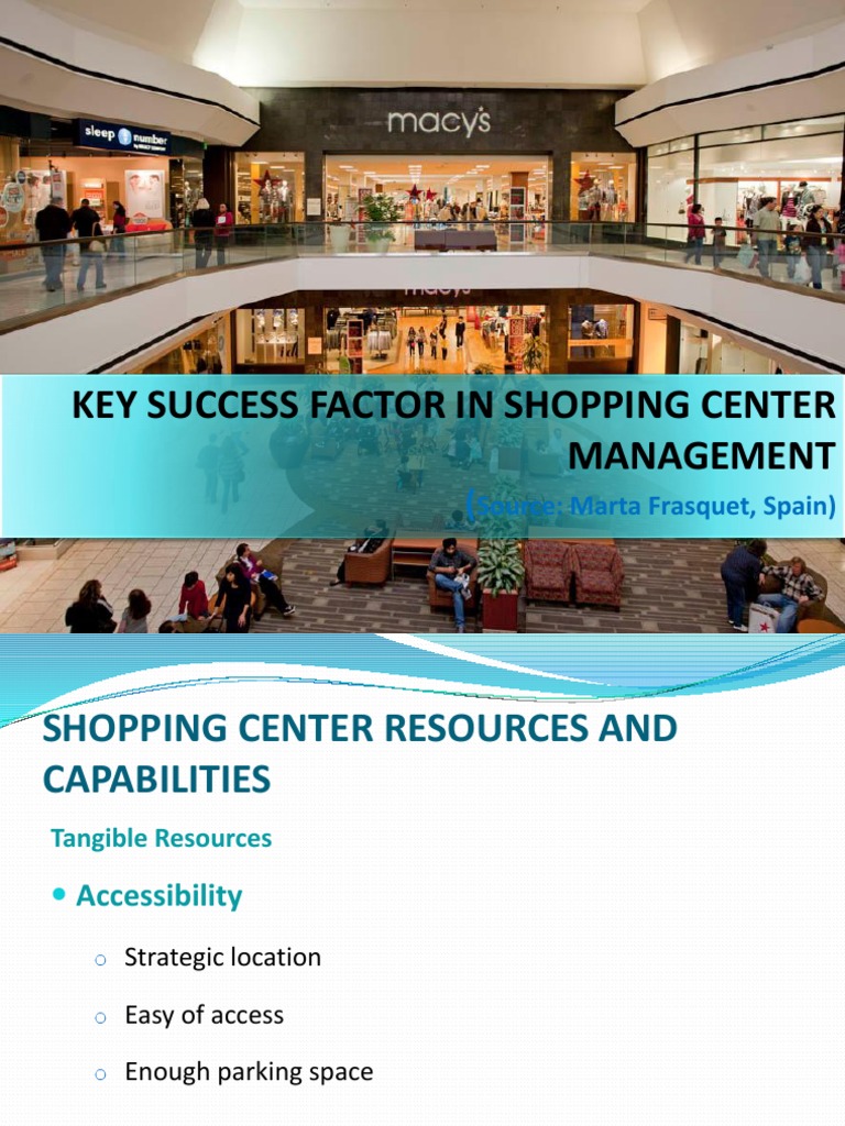 Shopping Center Management, The Sense of Place and Attributes | PDF ...
