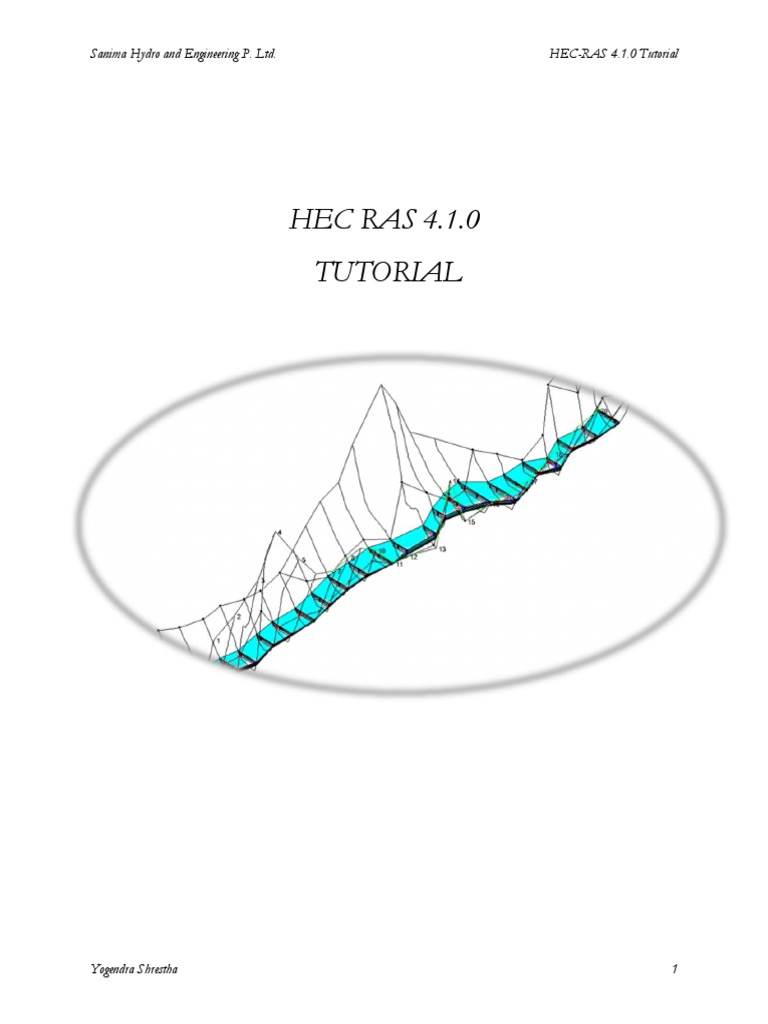 Hec Ras 4 Tutorial | Download Free PDF | River | Computing