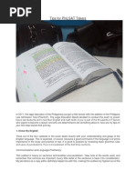 PHILSCA Entrance Exam Review Guide | PDF