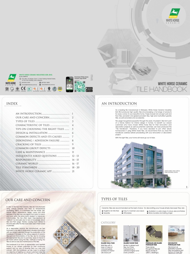 White Horse Tile Handbook | PDF