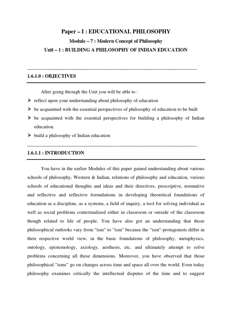 Educational Philosophy | PDF | Philosophy Of Education | Value (Ethics)