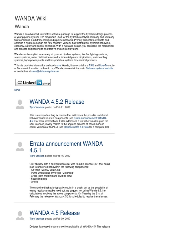 WANDA-WANDA Wiki | Download Free PDF | System | Pipeline Transport