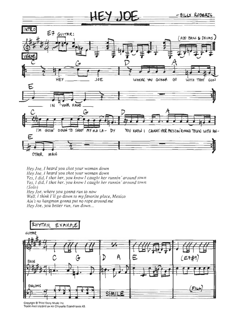 Hey Joe PDF | PDF