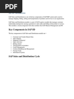 Sap SD Flow: Sales and Distribution | PDF