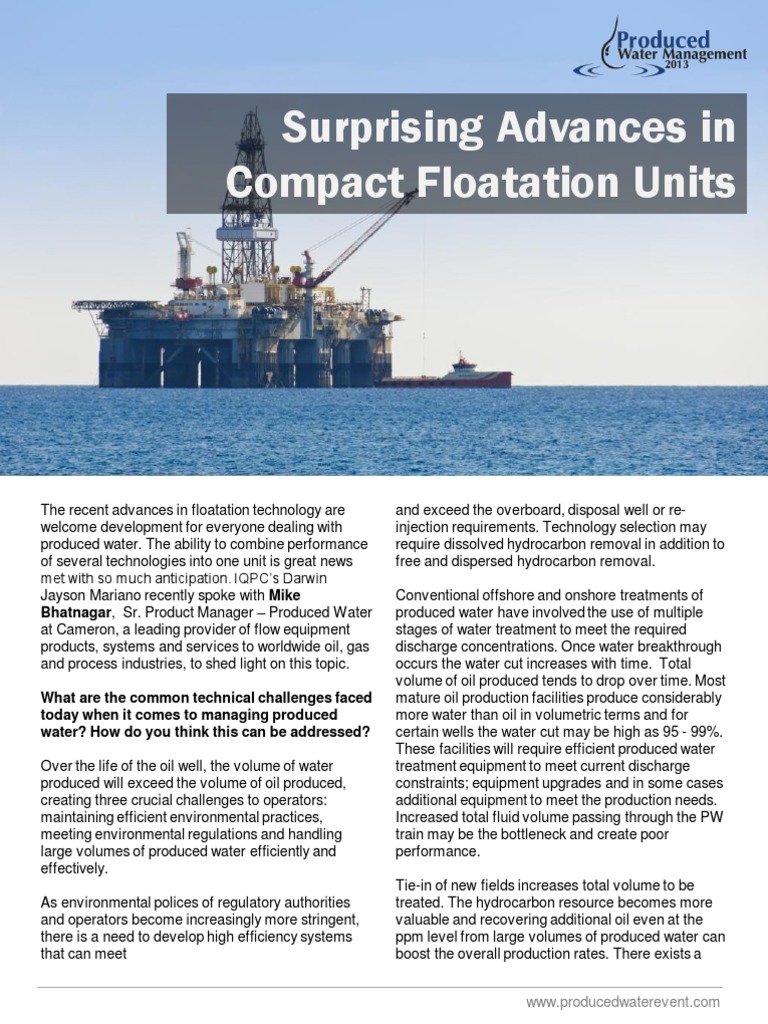 Compact Flotation Unit | PDF | Water | Petroleum