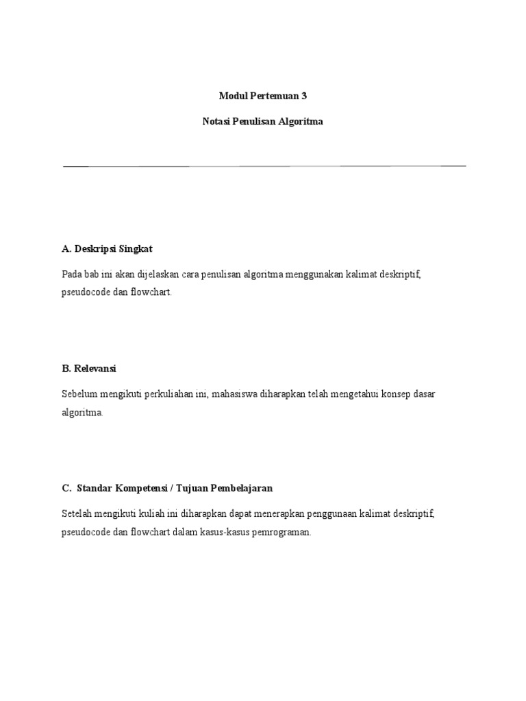 Materi 3 - Pseudocode - Update v.2 | PDF