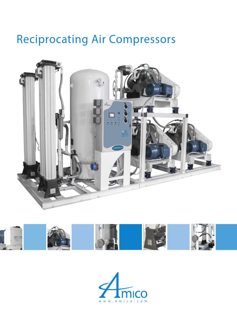Reciprocating Air Compressors Amico | PDF | Clothes Dryer | Air ...
