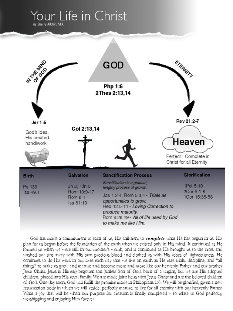 Your Life in Christ Chart | PDF | God In Christianity | Sin
