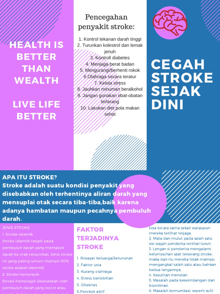 Brosur Stroke | PDF | Kesehatan Holistik