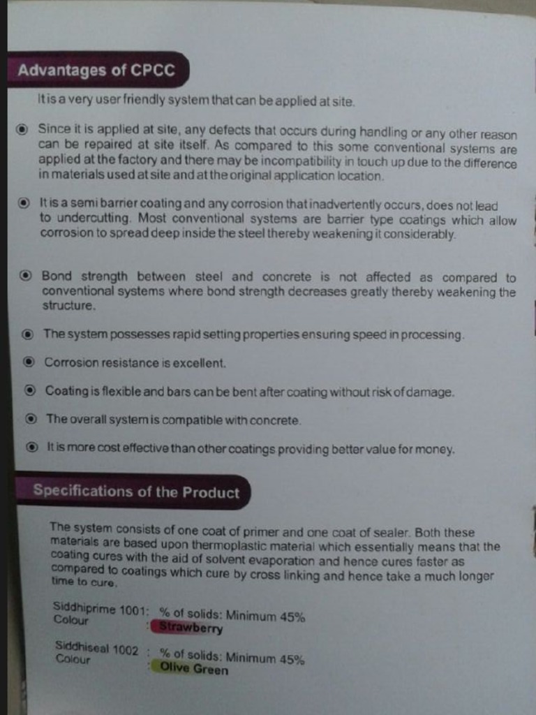 CPCC Methodology & Specification | PDF