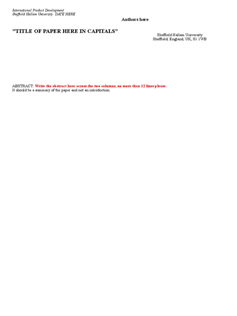 International Product Development Guide | PDF
