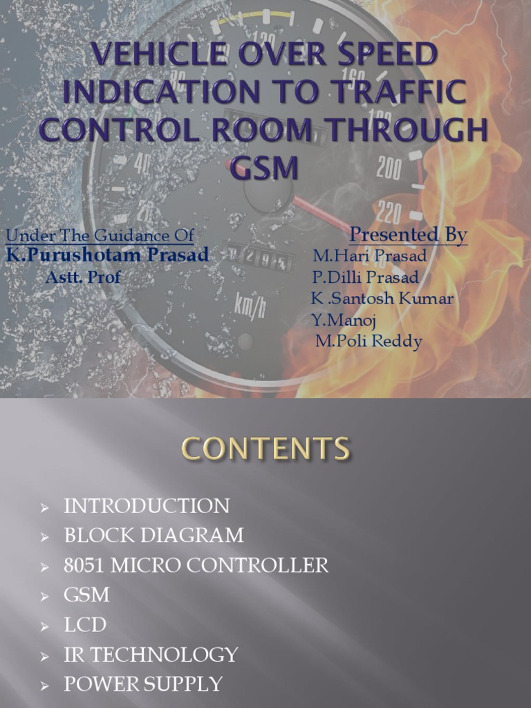 Vehicle Over Speed Indication To Traffic Control Room-2 | PDF ...