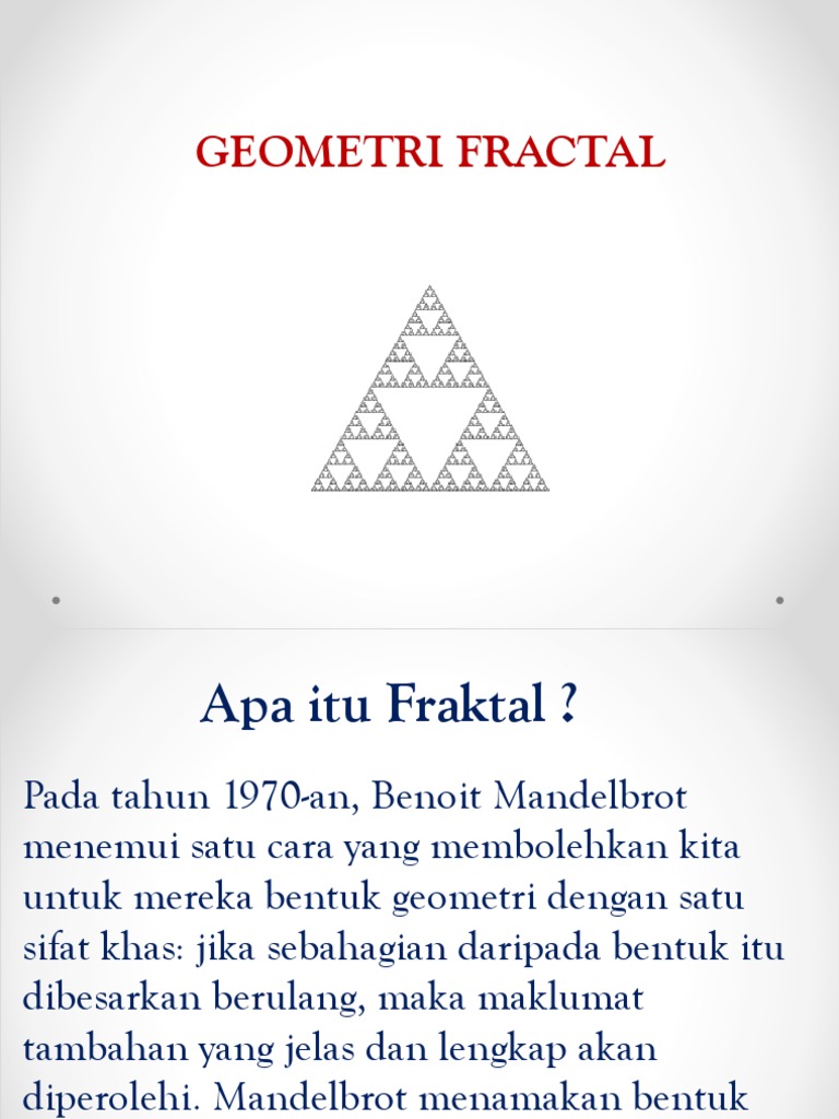 Fractal Geometri | PDF