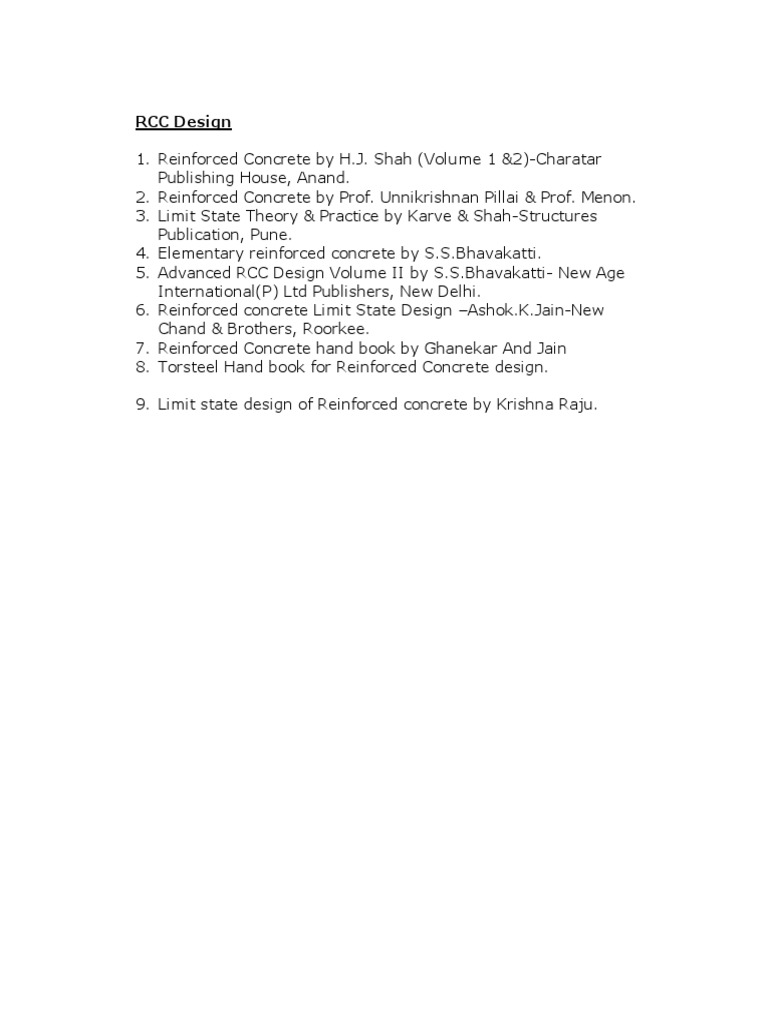 RCC Design Books | PDF | Nature