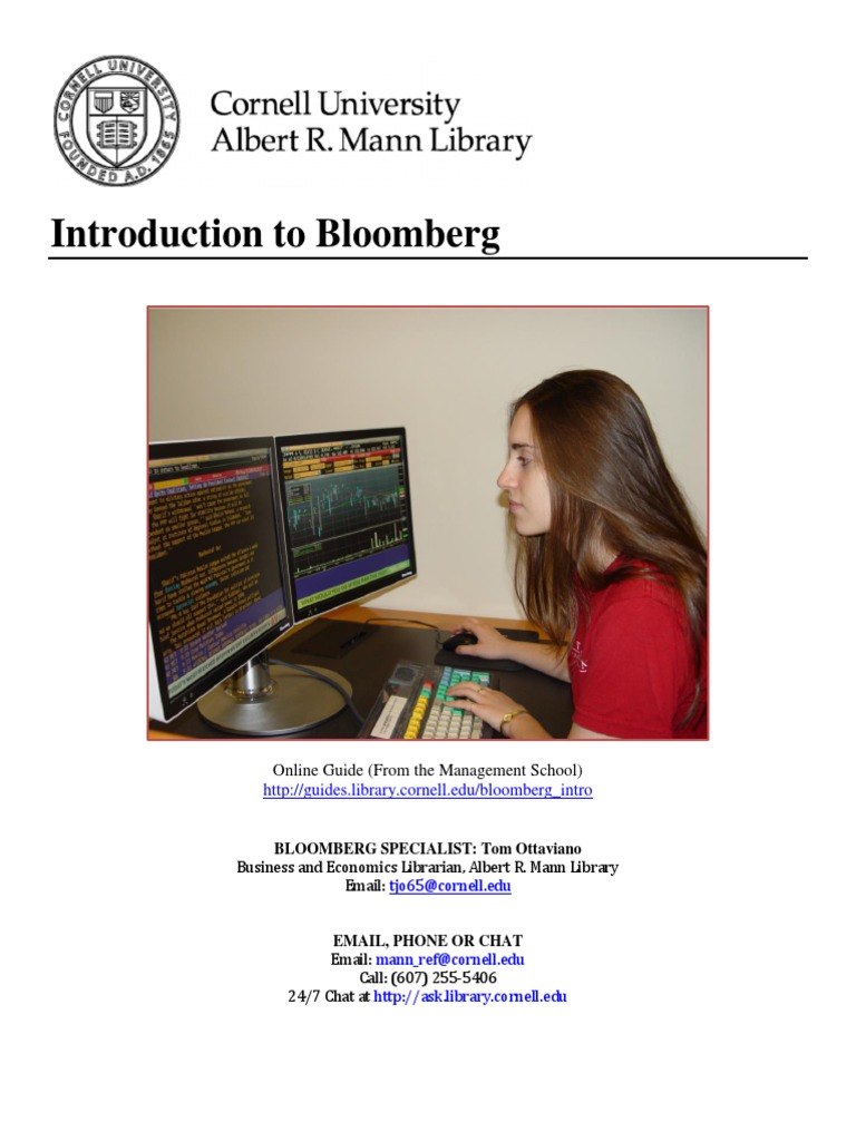 Bloomberg Guide for Beginners | PDF | Bonds (Finance) | Stocks