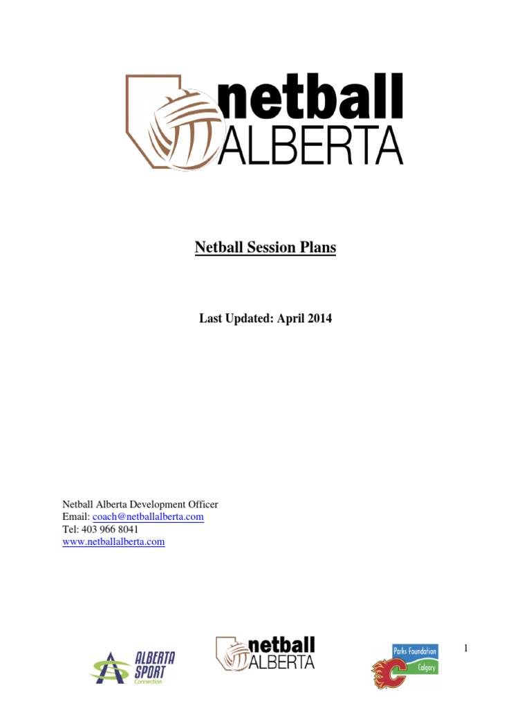 Alberta Netball Session Plans Guide | PDF | Athletic Sports | Leisure