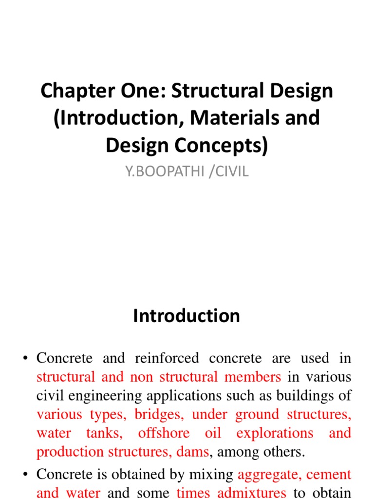 Chapter One: Structural Design (Introduction, Materials and Design Concepts) | PDF | Strength Of ...